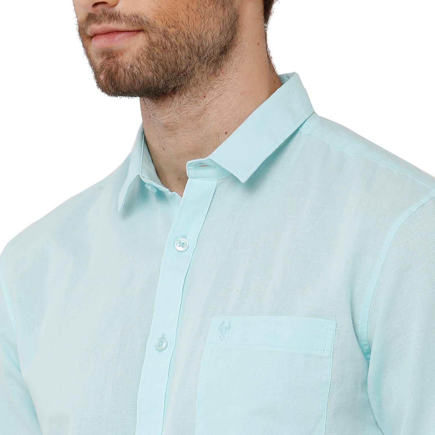 Classic Polo Mens 100% Cotton Solid Milono Fit Light Green Color Woven ...